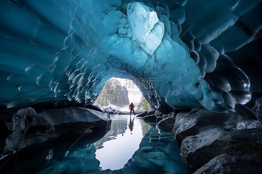 冰洞景观背景高清图片下载-正版图片600718462-摄图网