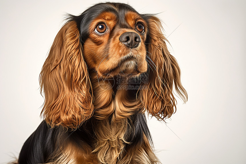 棕色长毛狗高清图片下载-正版图片600719141-摄图网