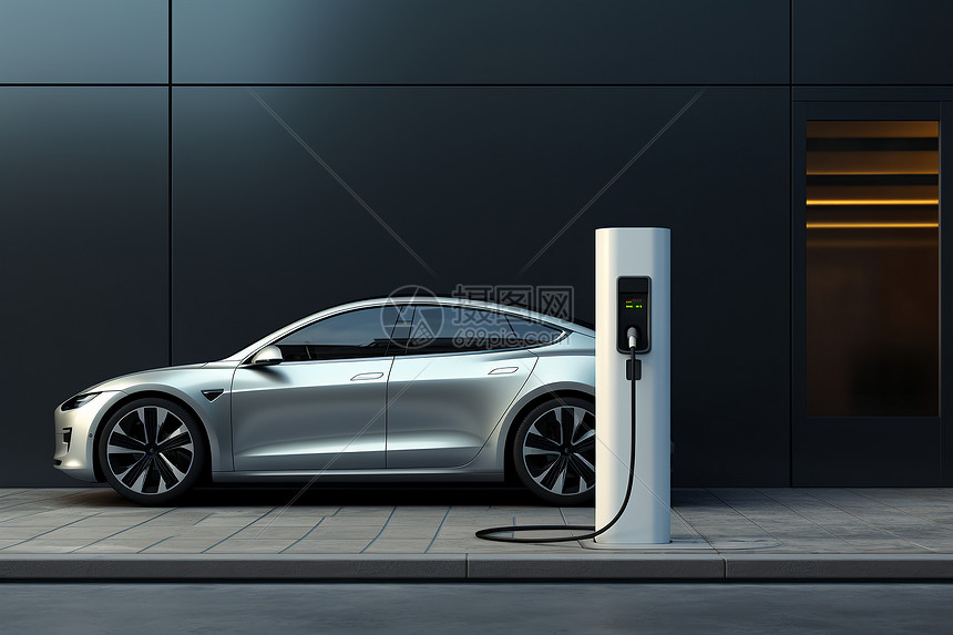 正在充电的新能源汽车高清图片下载-正版图片600719353-摄图网