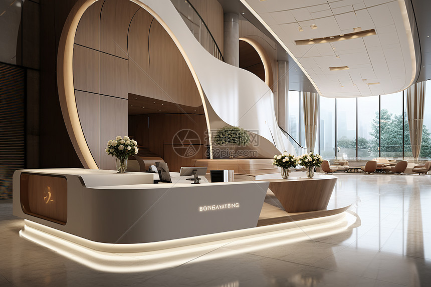 迷人的接待台高清图片下载-正版图片600730599-摄图网