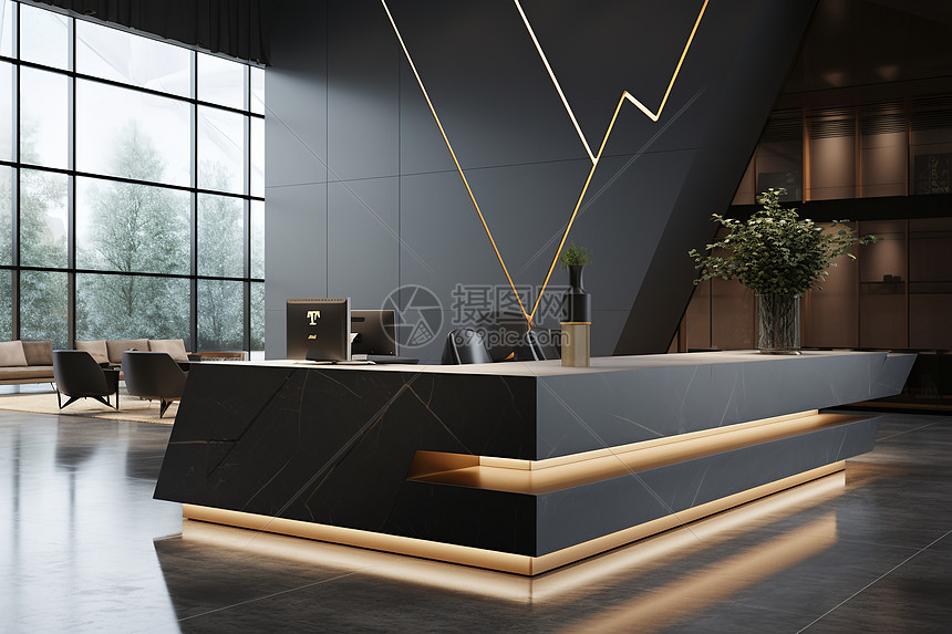 简约接待台高清图片下载-正版图片600730604-摄图网
