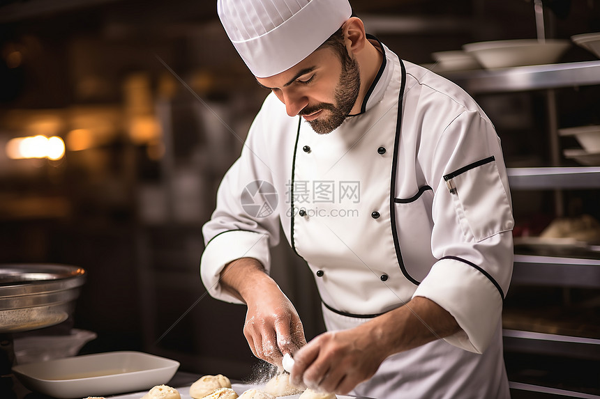 身着制服的厨师高清图片下载-正版图片600738496-摄图网