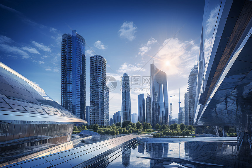城市中的建筑物高清图片下载-正版图片600739288-摄图网