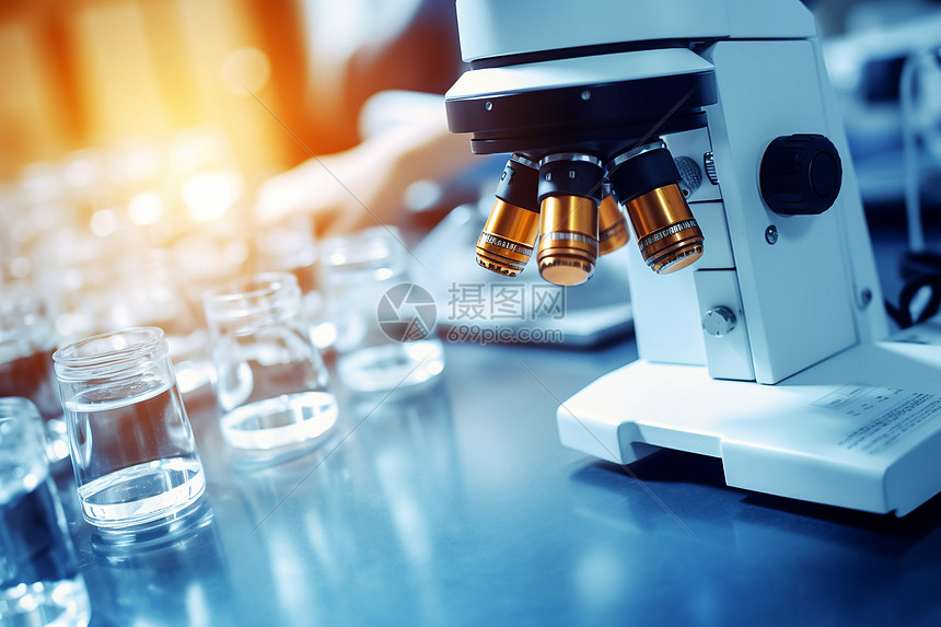实验室中的显微镜高清图片下载-正版图片600741644-摄图网