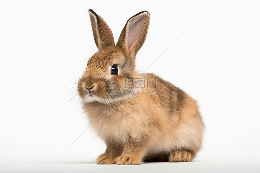 可爱的灰色小兔子高清图片下载-正版图片600743260-摄图网