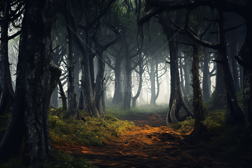 神秘森林高清图片下载-正版图片600746517-摄图网