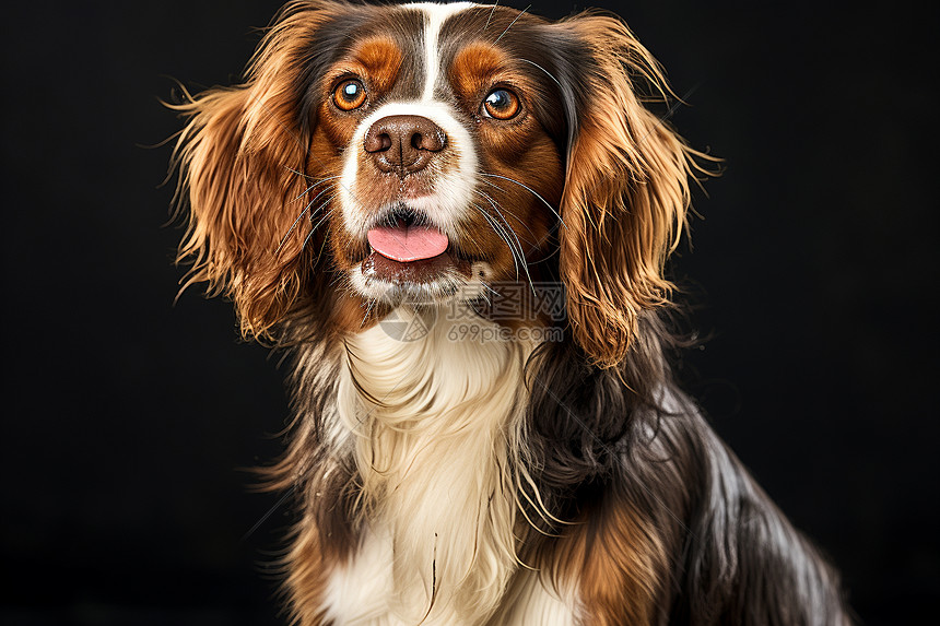 快乐的长毛狗高清图片下载-正版图片600751072-摄图网