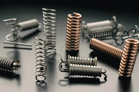 桌子上的工业弹簧高清图片下载-正版图片600751898-摄图网