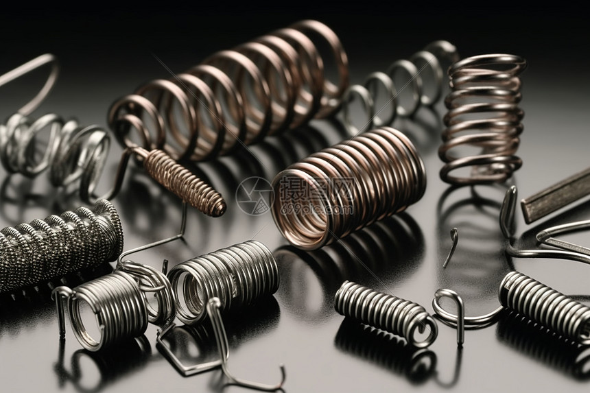桌子上的工业弹簧高清图片下载-正版图片600751898-摄图网