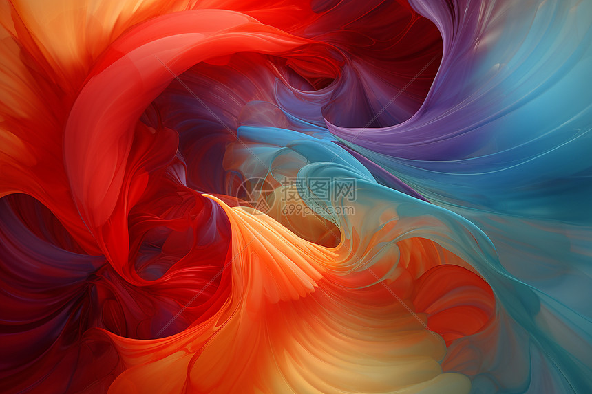 绚丽色彩的抽象背景插画图片下载-正版图片600753510-摄图网