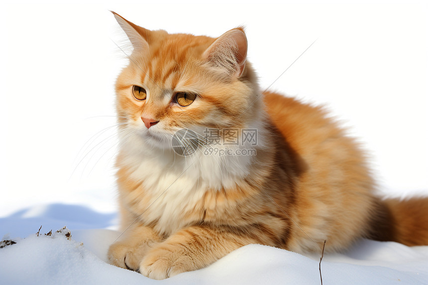 漂亮毛发的小猫高清图片下载-正版图片600761372-摄图网