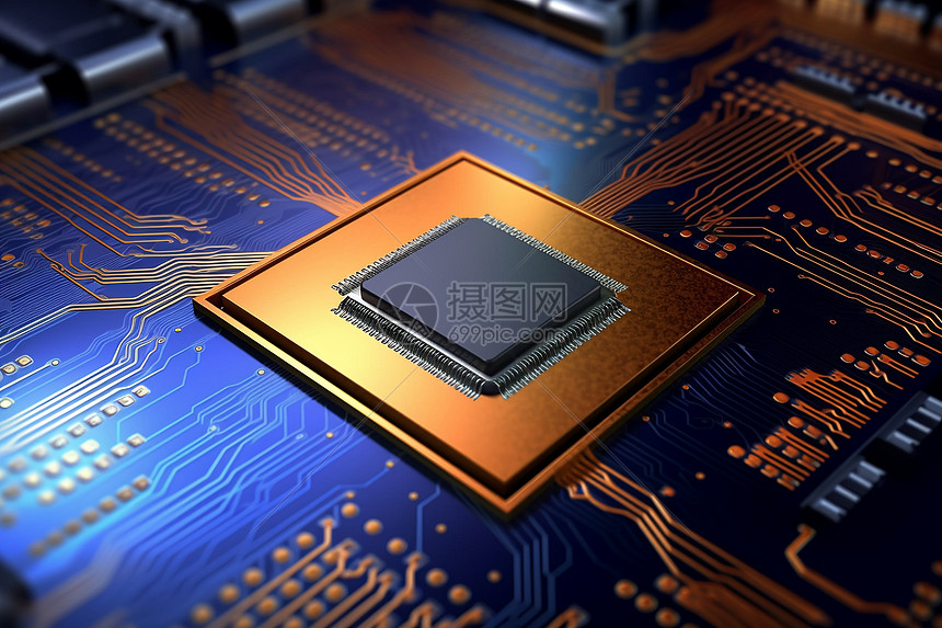 电脑芯片高清图片下载-正版图片600764942-摄图网