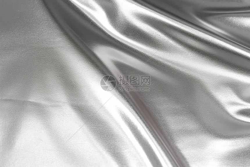 光滑的银色反光面料高清图片下载-正版图片600771256-摄图网