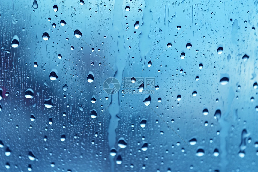 清新自然雨天的玻璃背景高清图片下载-正版图片600773583-摄图网