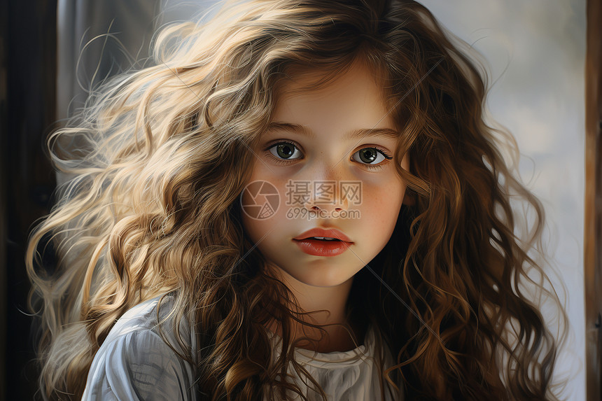 可爱的女孩高清图片下载-正版图片600776534-摄图网