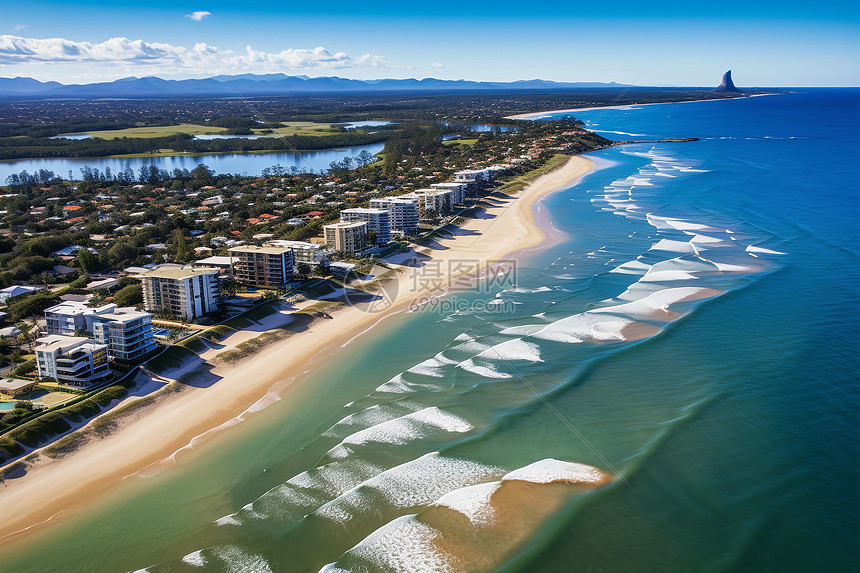 城市黄金海岸高清图片下载-正版图片600776793-摄图网
