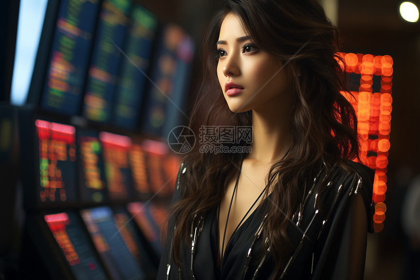 女子瞪大眼睛高清图片下载 正版图片600777008 摄图网