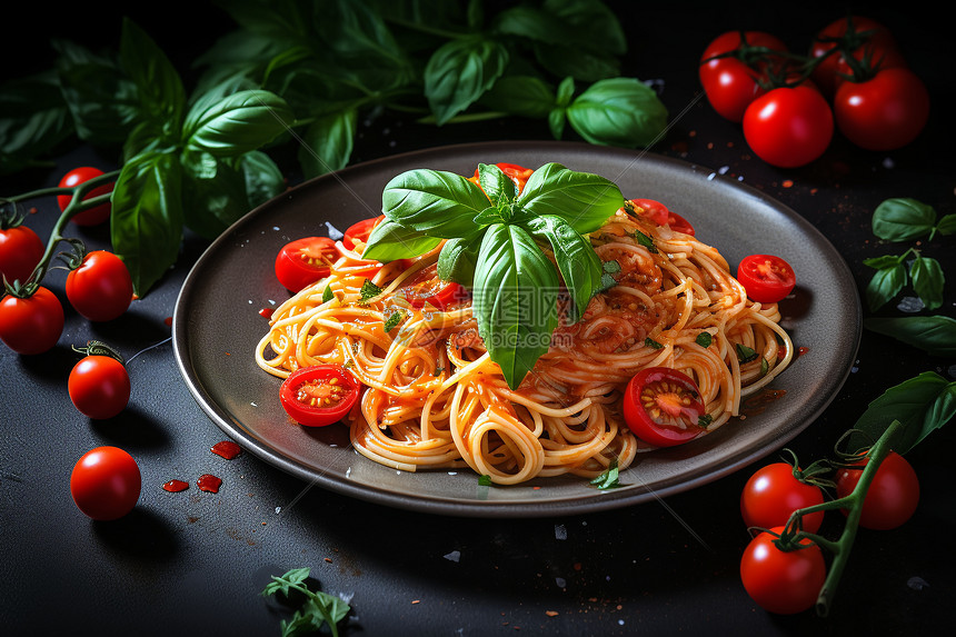 美味的地中海意大利面高清图片下载-正版图片600784098-摄图网