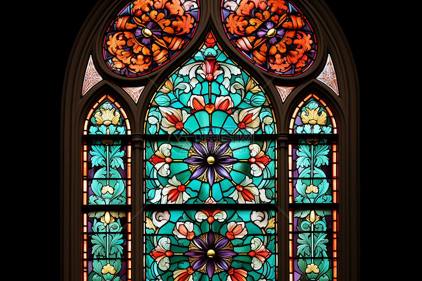 彩绘的窗户装饰高清图片下载-正版图片600797124-摄图网