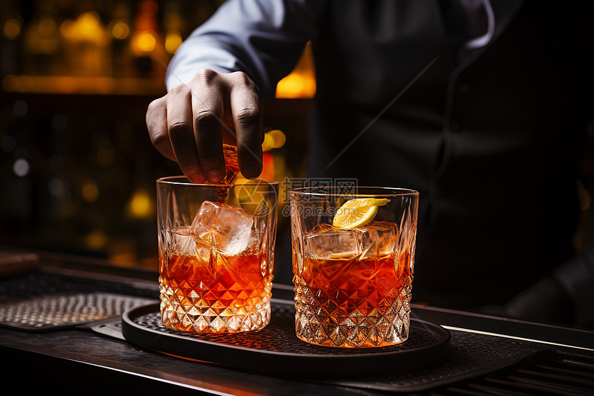 调酒大师现场创作高清图片下载-正版图片600807439-摄图网