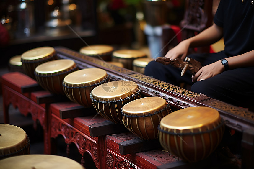 传统乐器钟鼓高清图片下载-正版图片600811283-摄图网