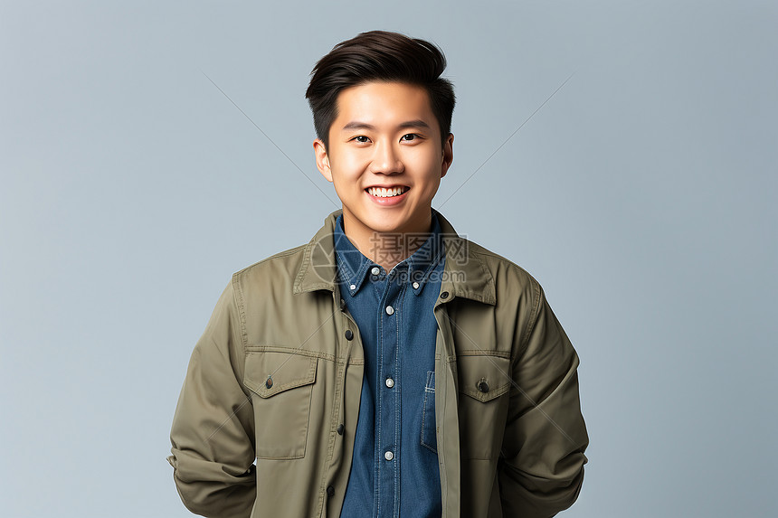 微笑的年轻帅哥高清图片下载 正版图片600826916 摄图网