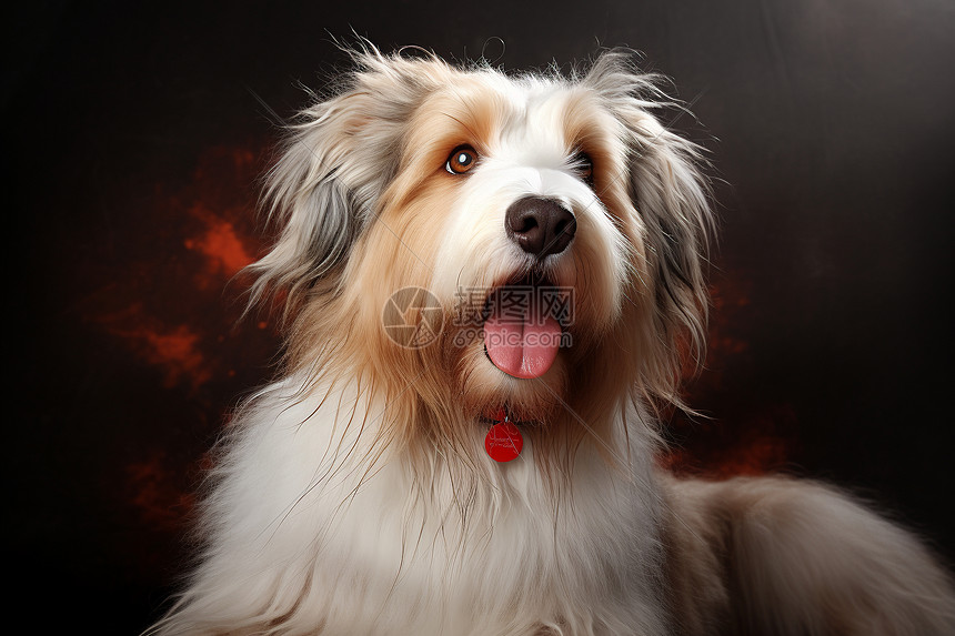 迷人的长毛狗高清图片下载-正版图片600827873-摄图网