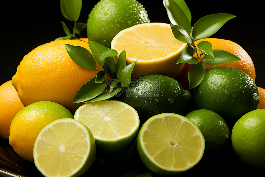 新鲜青柠高清图片下载-正版图片600829149-摄图网