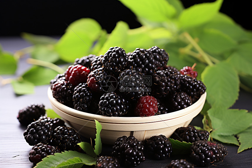 新鲜的桑葚高清图片下载-正版图片600840092-摄图网