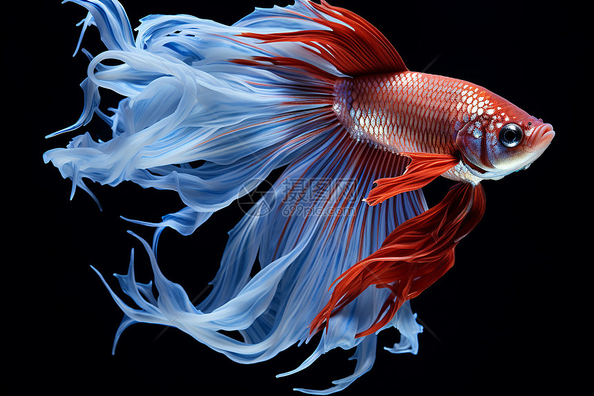 水中的美丽斗鱼高清图片下载-正版图片600845678-摄图网