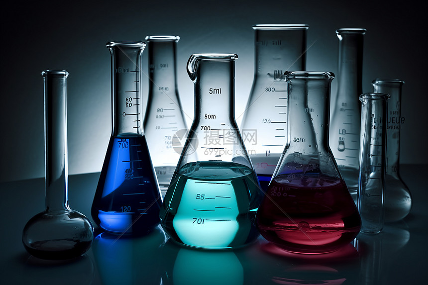 实验室里的玻璃器皿高清图片下载-正版图片600850925-摄图网