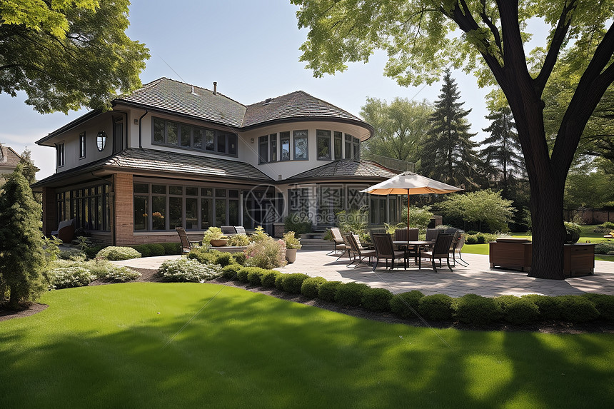 一座大型的房屋高清图片下载-正版图片600853552-摄图网