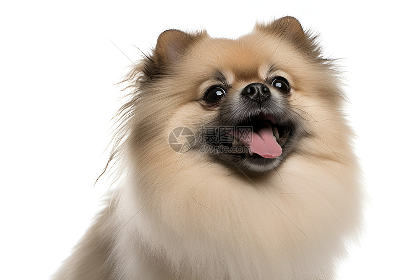 开朗笑容的长毛狗高清图片下载-正版图片600867307-摄图网