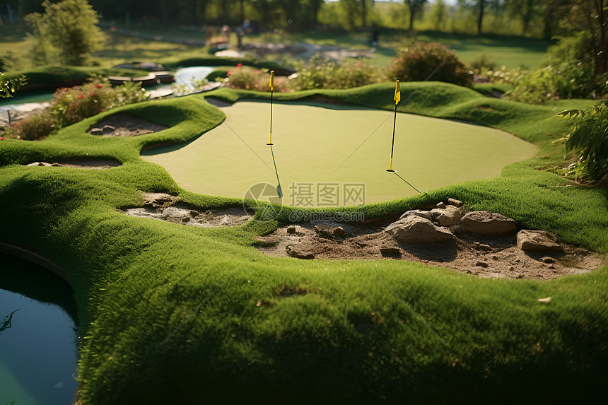 迷你的高尔夫球场高清图片下载-正版图片600867979-摄图网