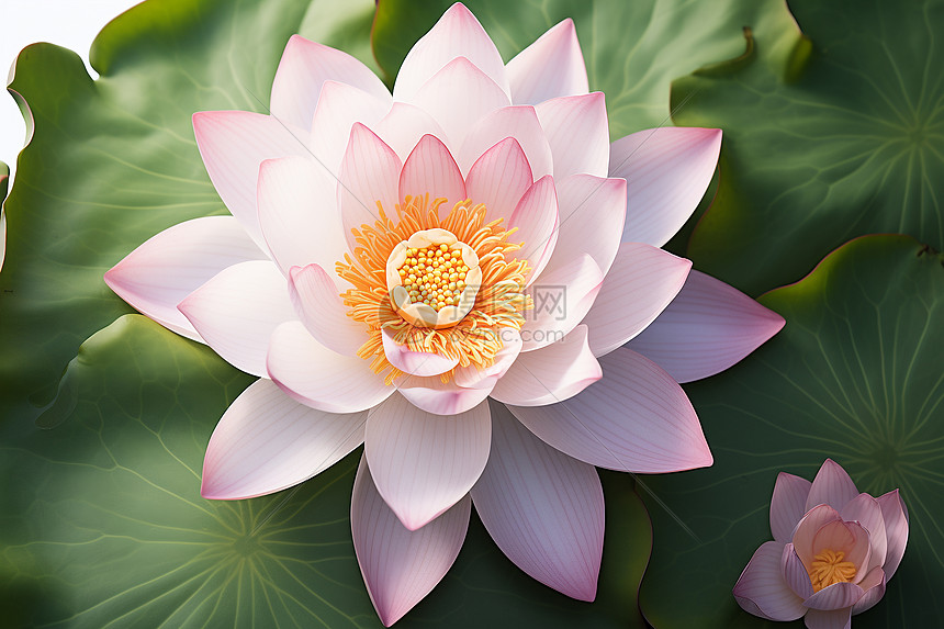 户外盛开的漂亮莲花高清图片下载-正版图片600871423-摄图网