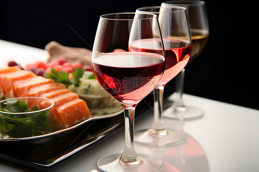美味佳肴与美酒高清图片下载-正版图片600871611-摄图网