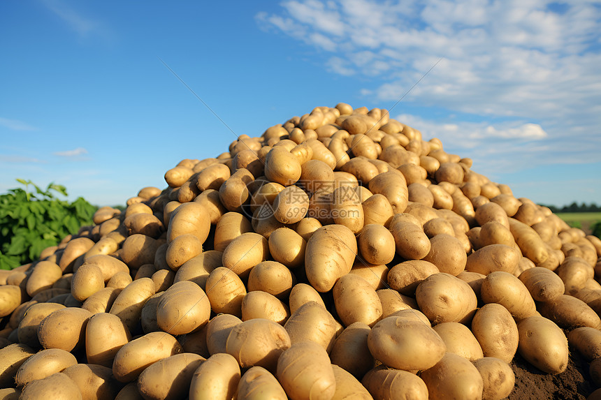 丰收的土豆高清图片下载-正版图片600881851-摄图网