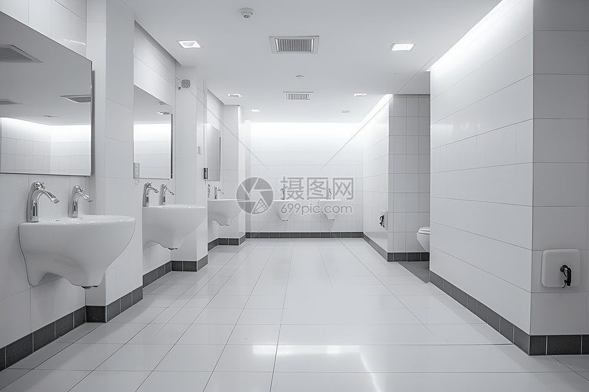 商场的公共洗手间高清图片下载-正版图片600886322-摄图网