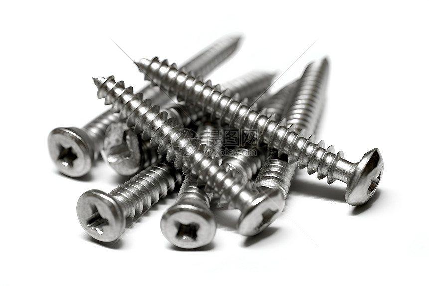 一堆螺丝钉高清图片下载-正版图片600886607-摄图网