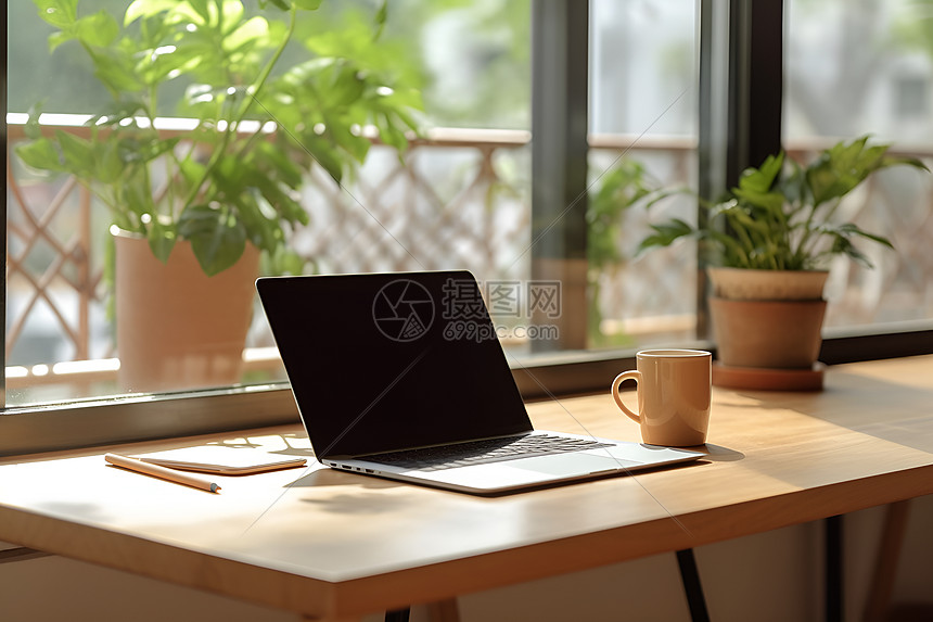桌面上的笔记本电脑高清图片下载-正版图片600890108-摄图网