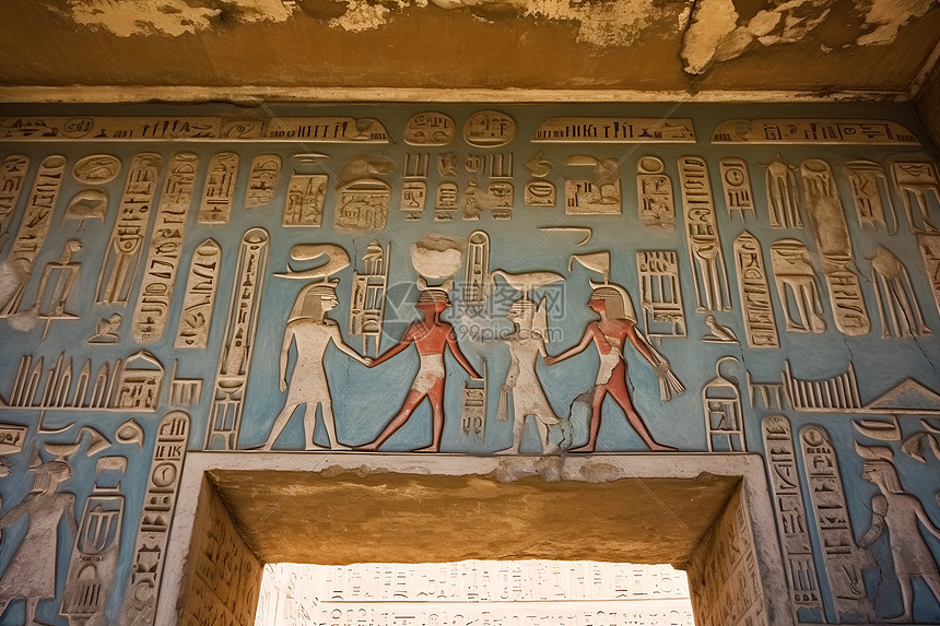 历史悠久的古埃及壁画高清图片下载-正版图片600907526-摄图网