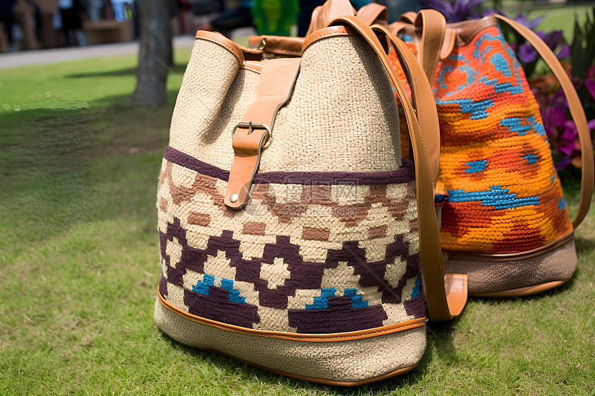 手工编织复古风斜挎包高清图片下载-正版图片600923391-摄图网