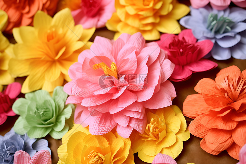 手工制作的纸花高清图片下载-正版图片600926281-摄图网