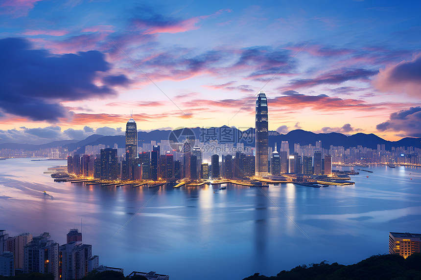 海洋中的城市高清图片下载-正版图片600927629-摄图网