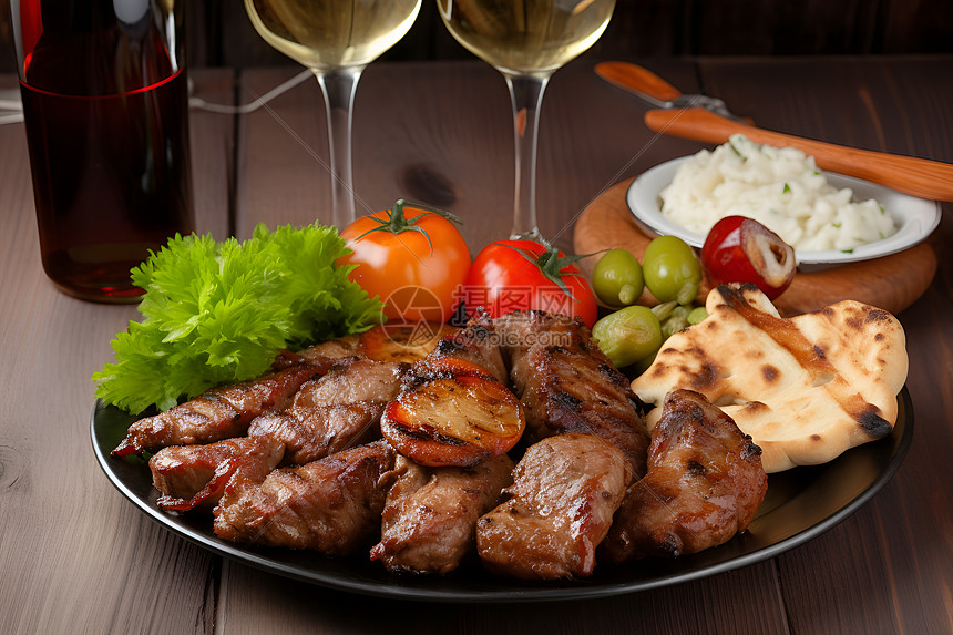 美食与美酒高清图片下载-正版图片600932136-摄图网