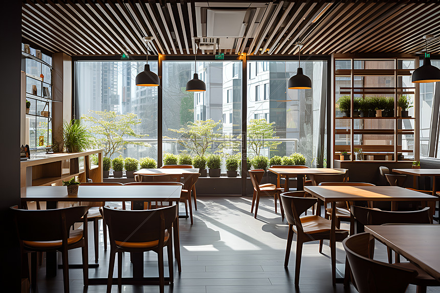 现代咖啡厅高清图片下载-正版图片600933240-摄图网