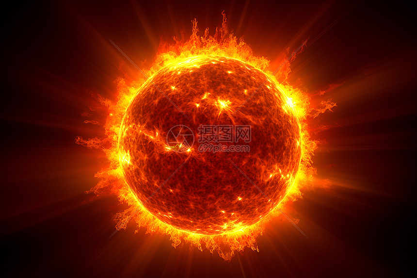 闪耀的大太阳图片素材-正版创意图片600943032-摄图网