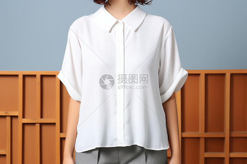 时尚简约的女士衬衫高清图片下载-正版图片600943191-摄图网