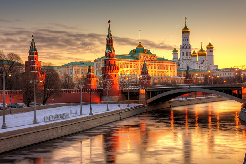 黄昏时的欧洲城市的美丽景观高清图片下载-正版图片600945362-摄图网