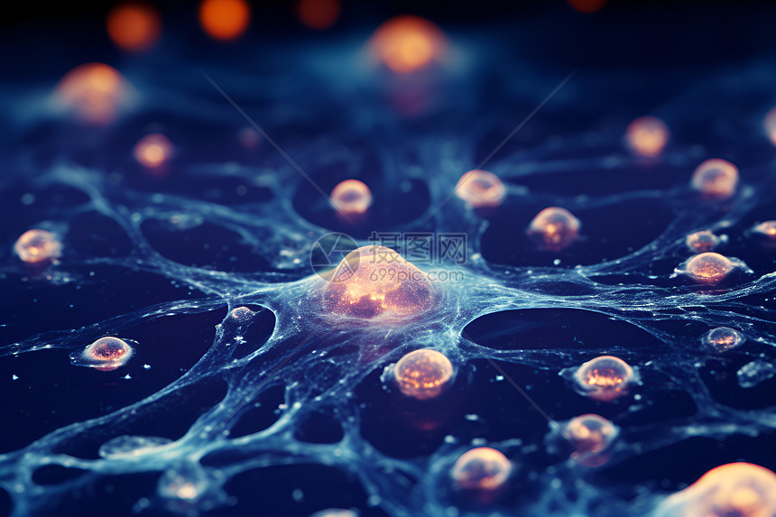微观神经元图片素材-正版创意图片600960356-摄图网